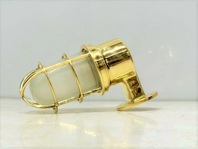 90-Degree Ship Passageway Electrical Light – Maritime Antiques – USA ...